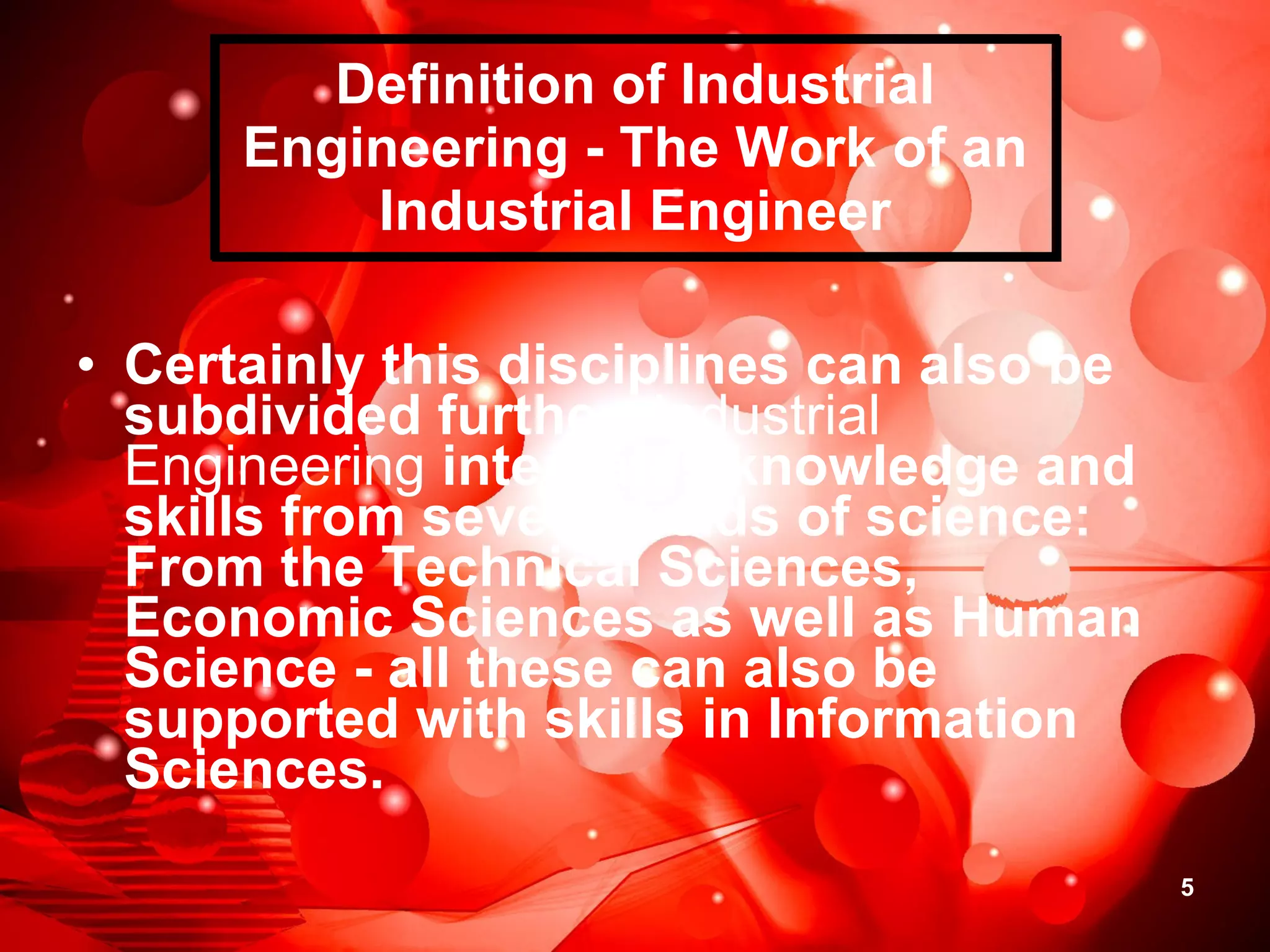 What Is Industrial Engineering | PPT