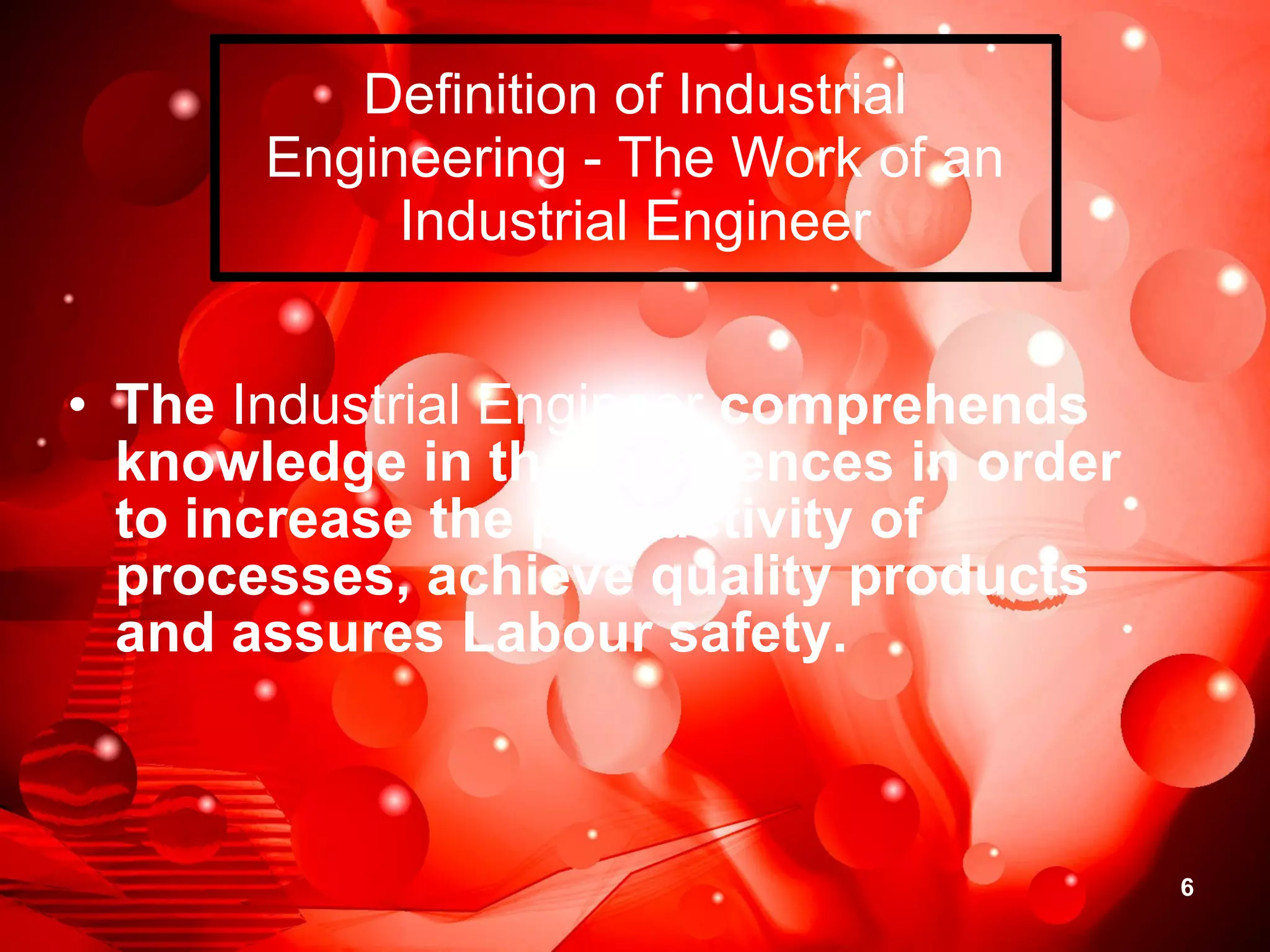What Is Industrial Engineering | PPT