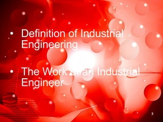 What Is Industrial Engineering | PPT