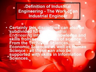 What Is Industrial Engineering | PPT