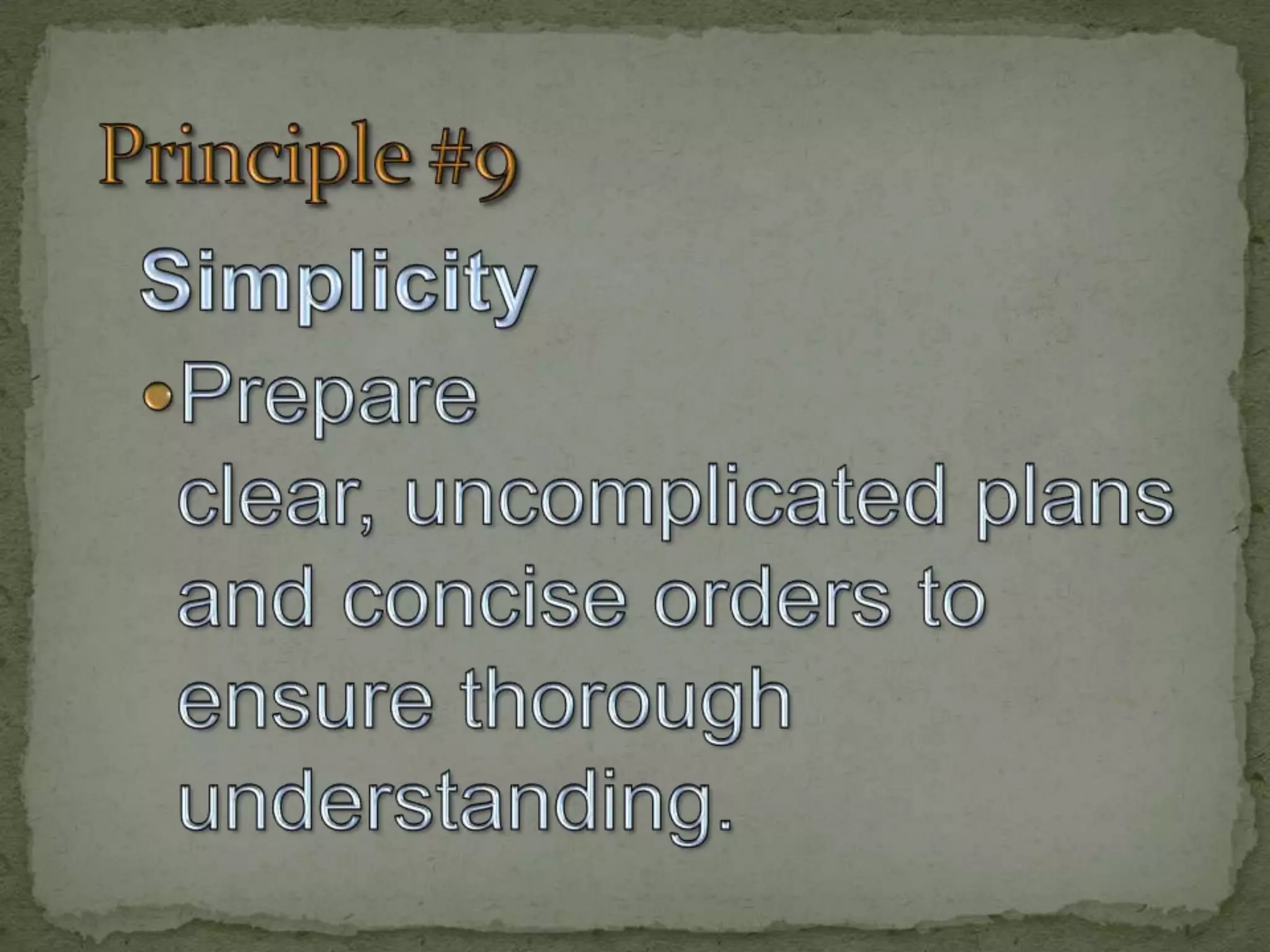 9 Principles Of War | PPTX