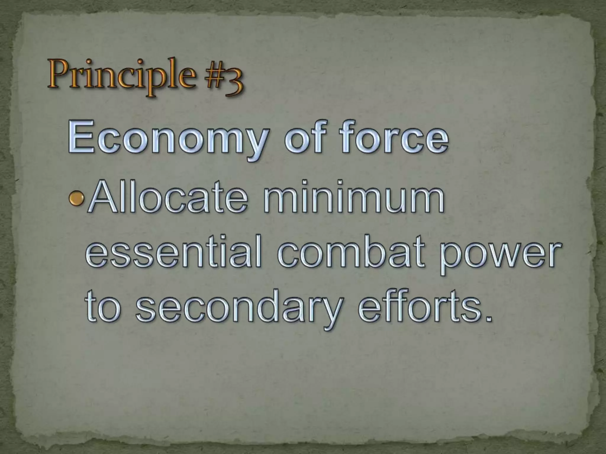 9 Principles Of War | PPTX