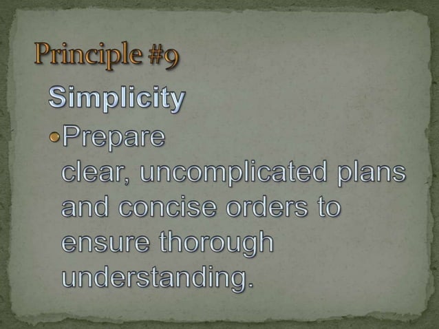 9 Principles Of War | PPTX | Death, Injury, or Military Conflict ...