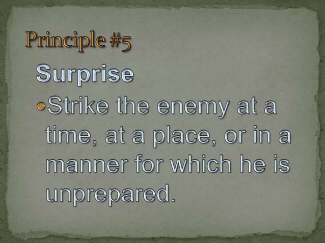 9 Principles Of War | PPTX | Death, Injury, or Military Conflict ...