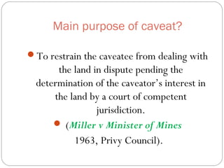 private caveats | PPT