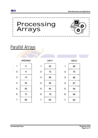 9 processing arrays | PDF