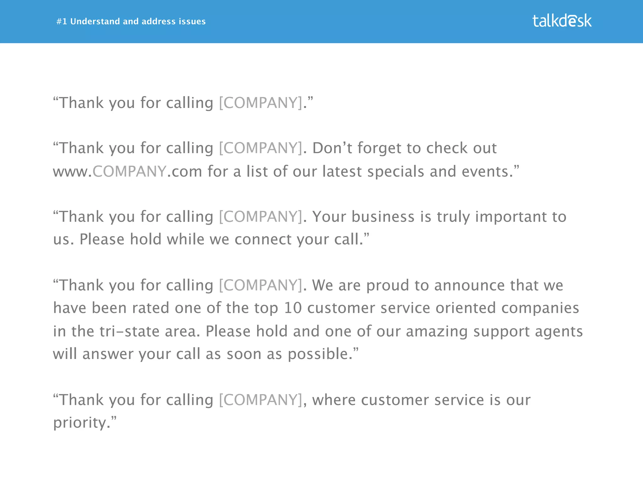 9 Professional Phone Greetings for Your Business | PDF