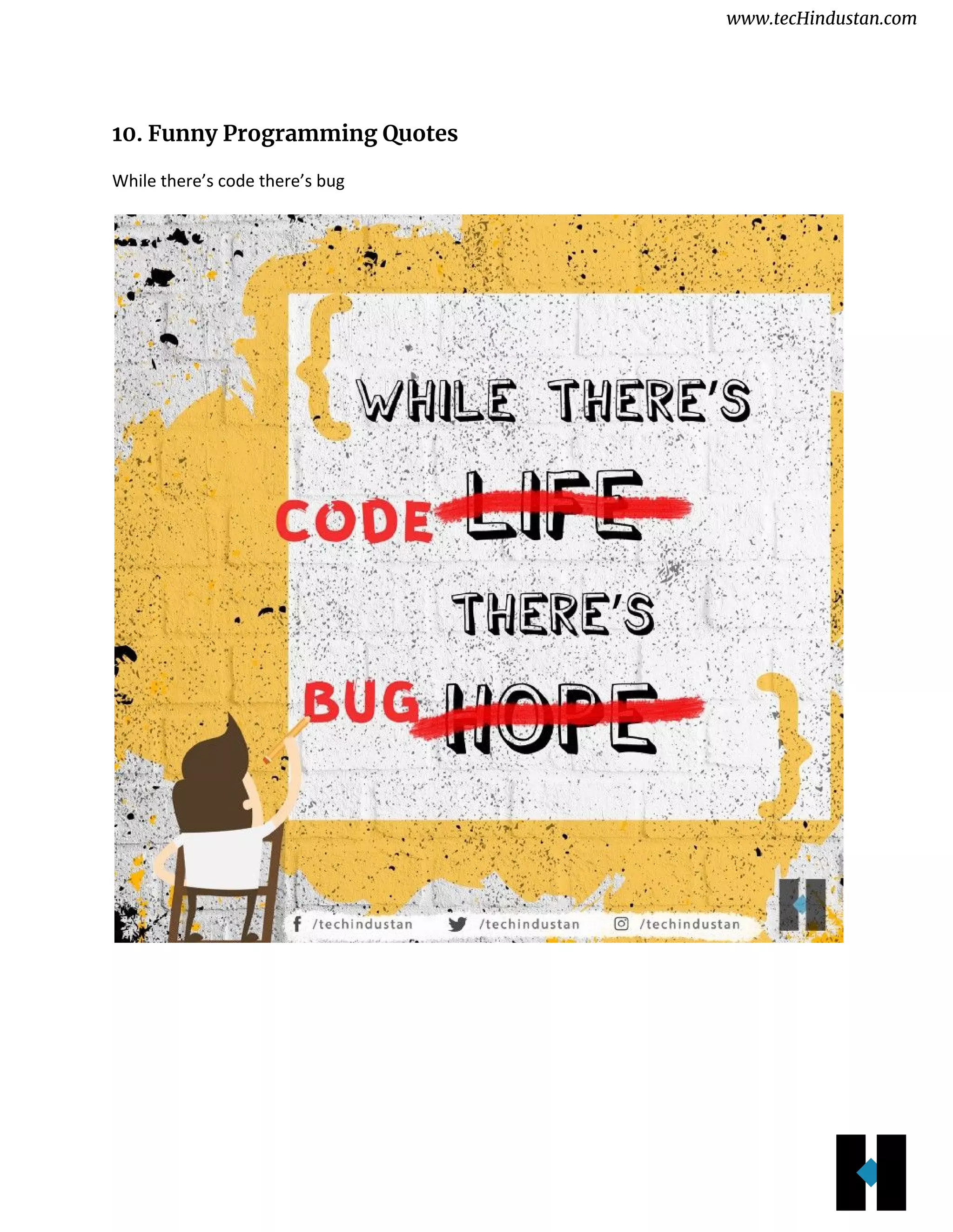 9 Programming Jokes and A Bonus Tip - tecHindustan | PDF