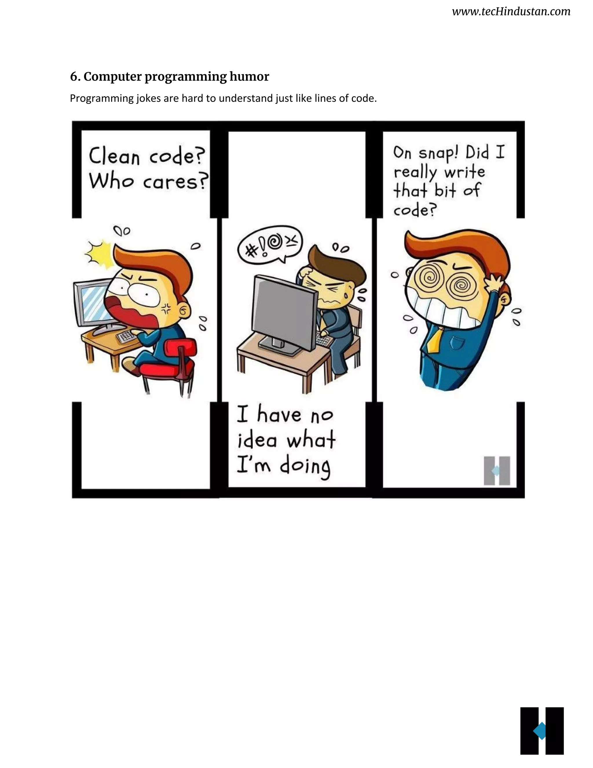 9 Programming Jokes and A Bonus Tip - tecHindustan | PDF