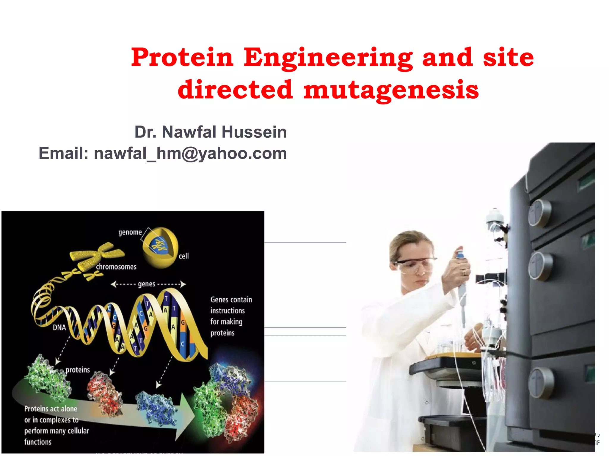 protein engineering and site directed mutagenesis | PPT
