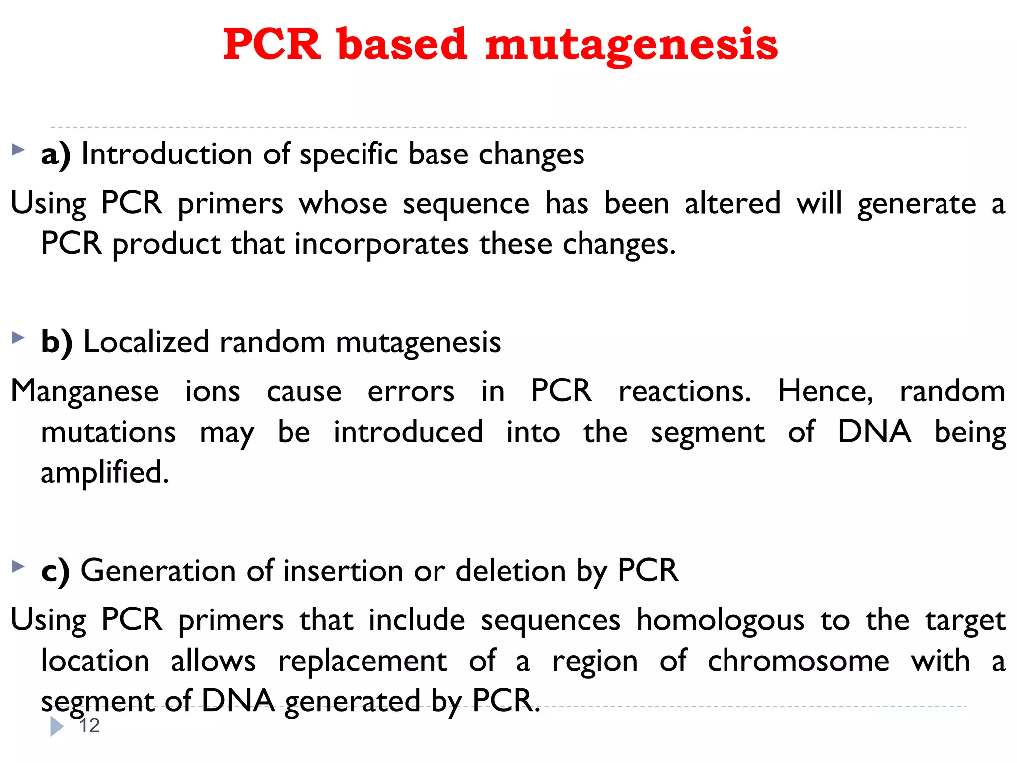 protein engineering and site directed mutagenesis | PPT