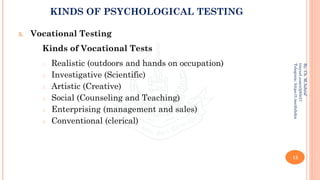 Unit-9 Psychological Testing and Its Implications | PDF