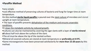 Preservation of pure culture | PPTX