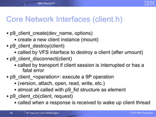 9P Code Walkthrough | PDF | Operating Systems | Computer Software and Applications