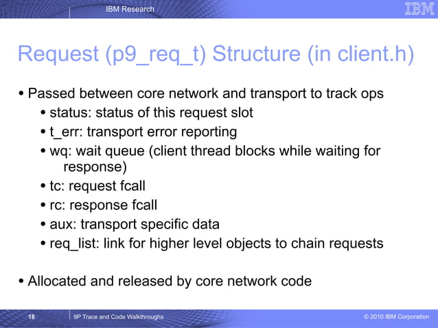 9P Code Walkthrough | PDF | Operating Systems | Computer Software and Applications