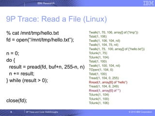 9P Code Walkthrough | PDF | Operating Systems | Computer Software and Applications