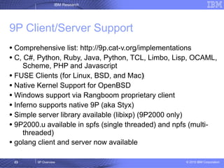 9P Overview | PDF