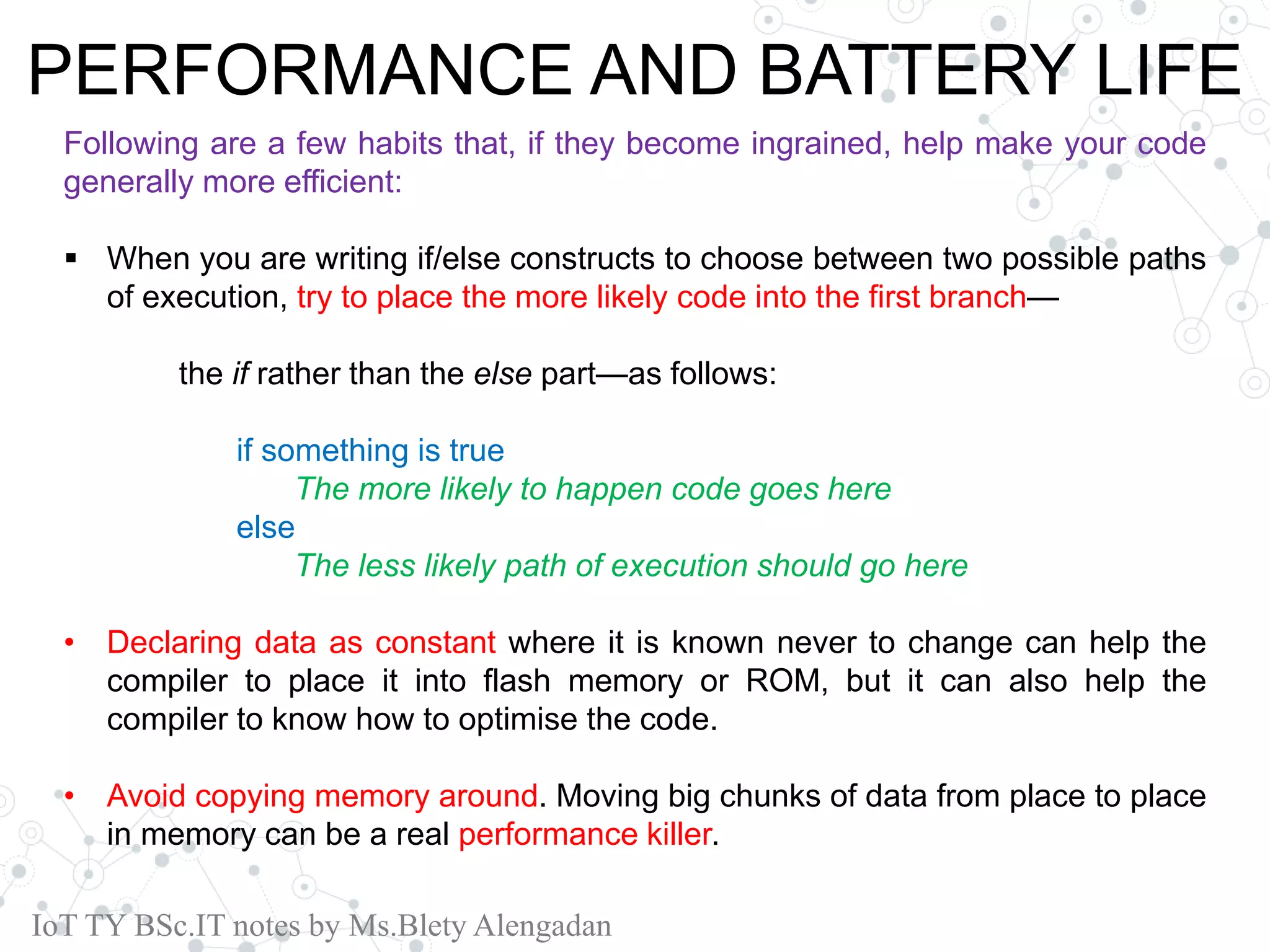 Techiques for Writing Embedded Code_Internet of Things | PDF
