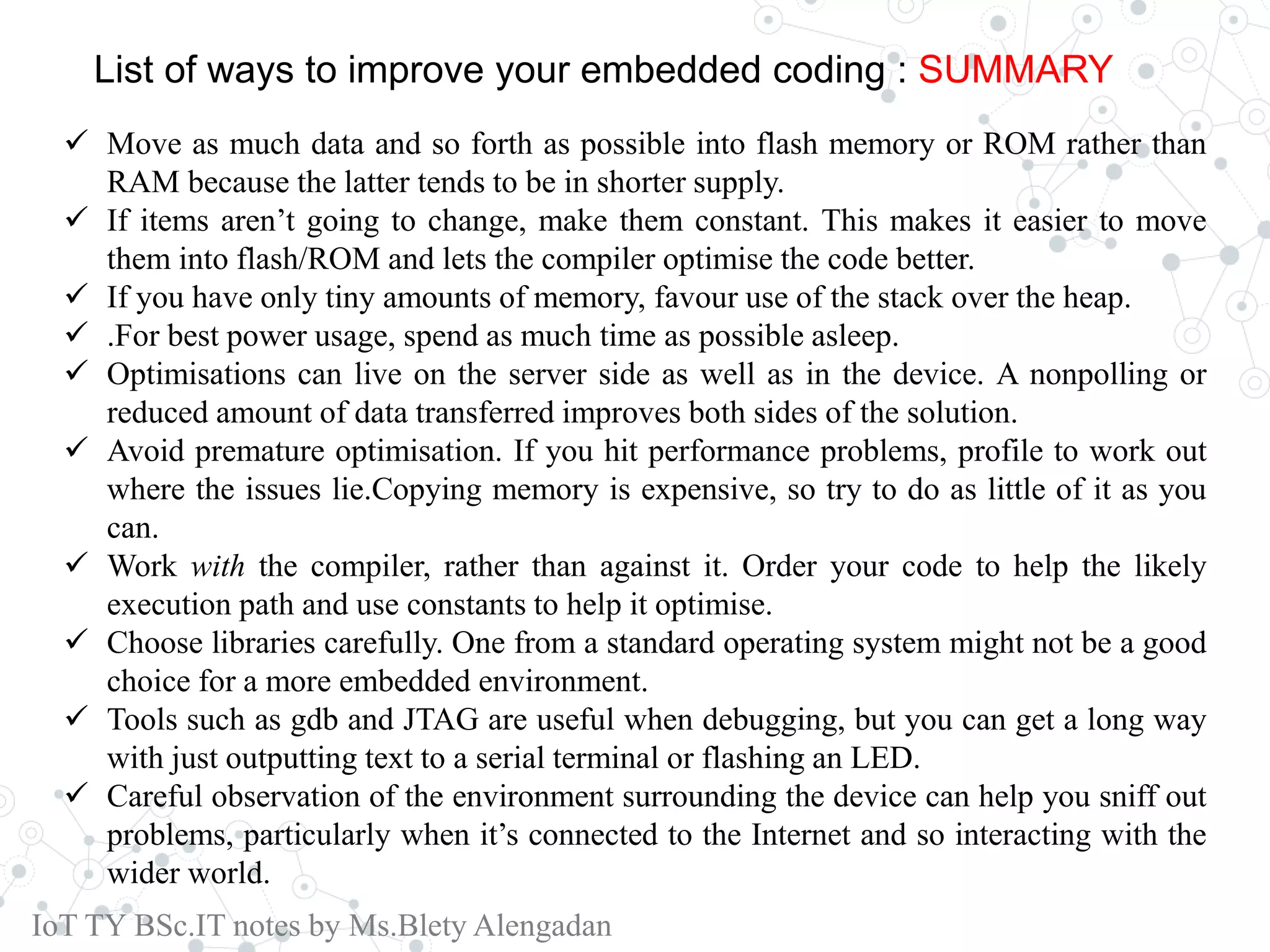 Techiques for Writing Embedded Code_Internet of Things | PDF