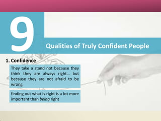 Confident Person Characteristics