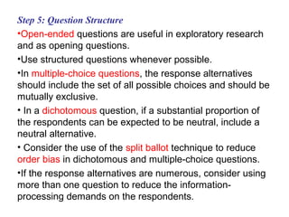 9 questionnaire design | PPT