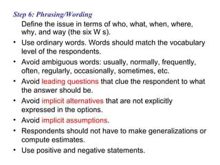 9 questionnaire design | PPT