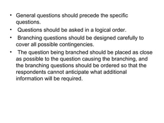 9 questionnaire design | PPT