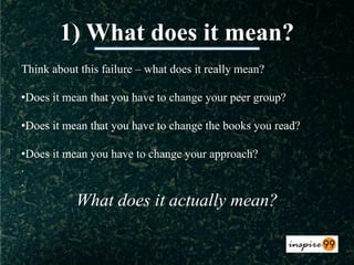 9 questions to stop making you feel like a failure! | PPT