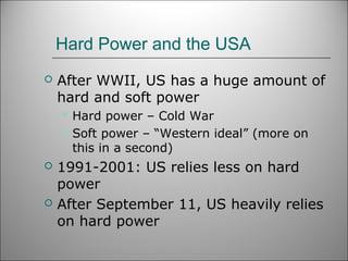 hard v soft power | PPT