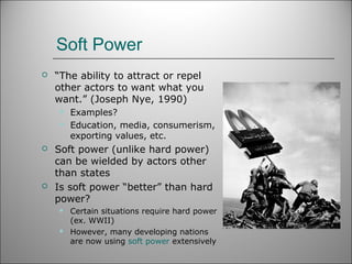 hard v soft power | PPT