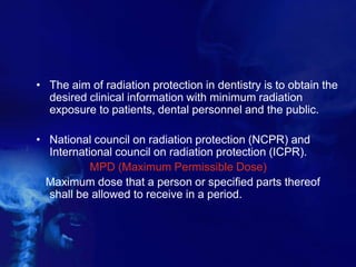 Radiation Protection and Dosimetry | PPTX
