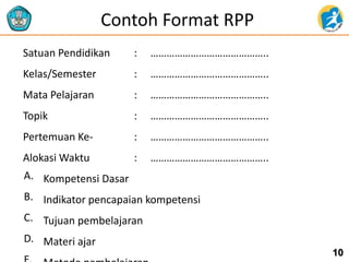 9 rambu rambu penyusunan rpp | PPTX