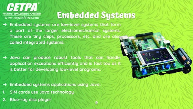 9 Real Life Applications of Java | PPTX | Programming Languages | Computing