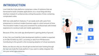 9 reasons why low code no-code platform is the best choice for increasing adoption of virtual as ...