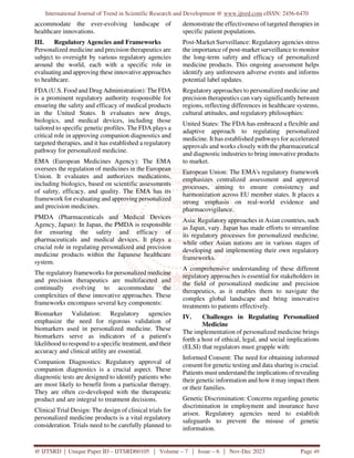 Regulatory Considerations for Personalized Medicine and Precision ...