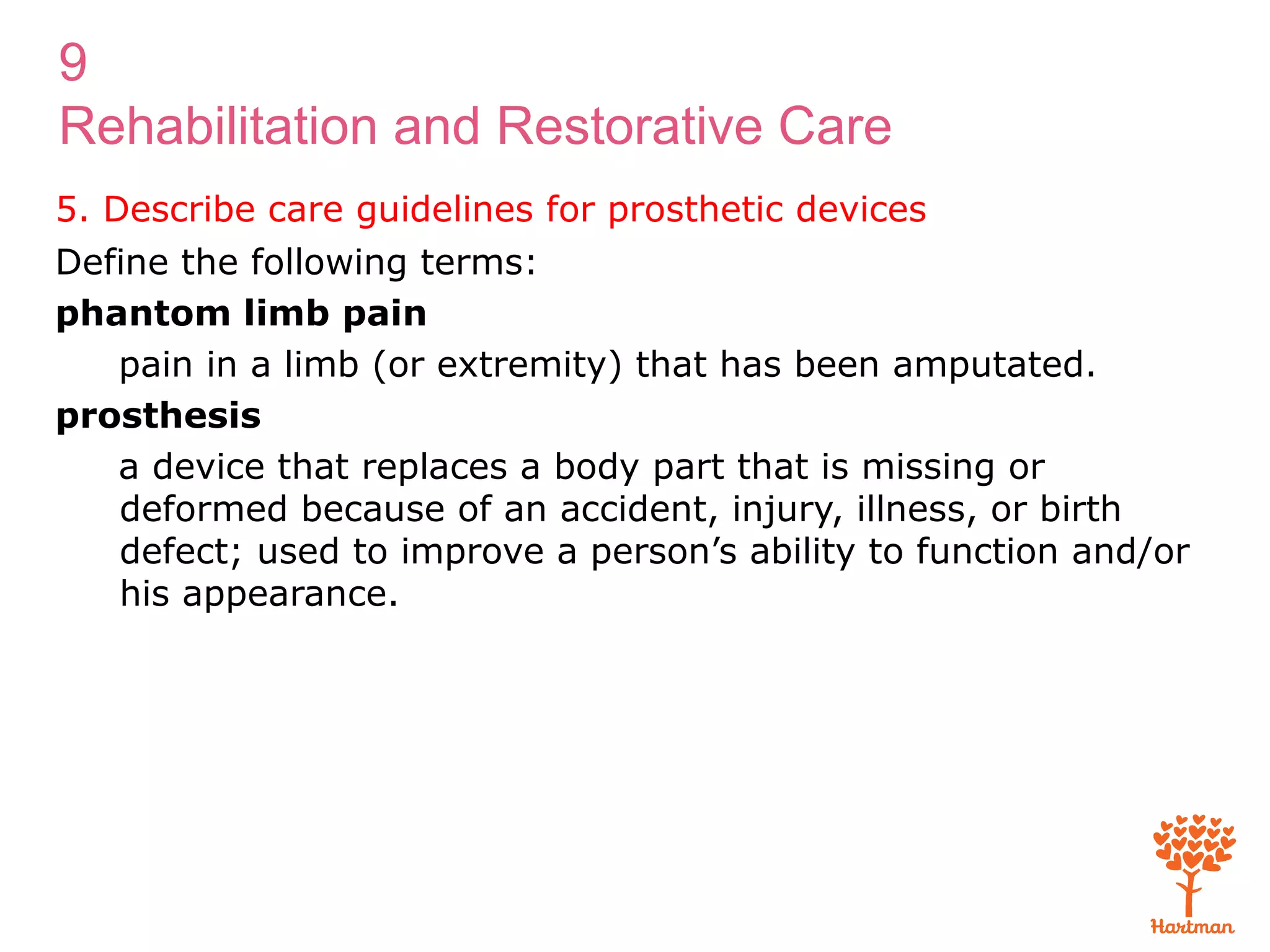 Rehabilitation and restorative care | PPT