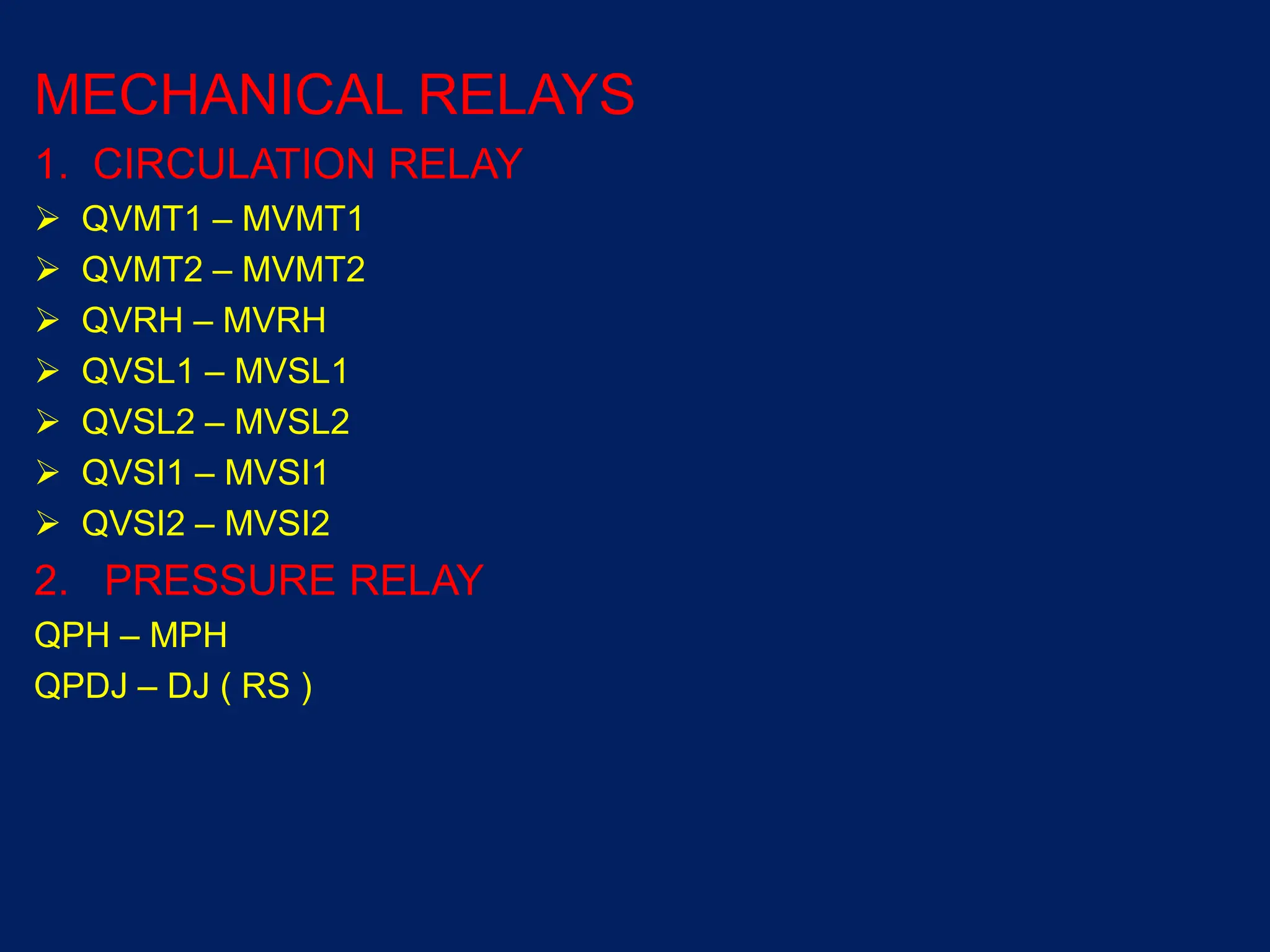 A Detailed presentation on RELAYS in Conventional Locomotives. | PPTX