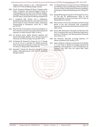 Review on Aloe Vera | PDF