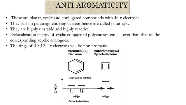 Aromaticity and Anti-Aromaticity | PPTX | Chemistry | Science