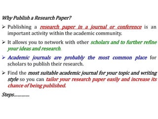 9 rm publish a research paper | PPT