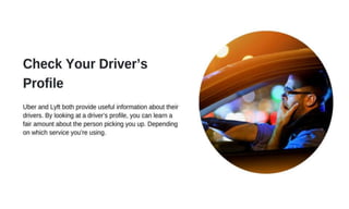 9 Safety Tips For Riding With Lyft And Uber | PPT