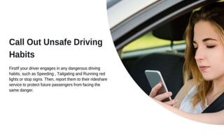 9 Safety Tips For Riding With Lyft And Uber | PDF