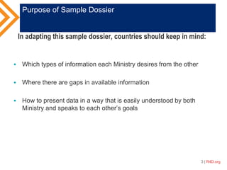 Sample DRM for Health Dossier: Jasmania | PPT