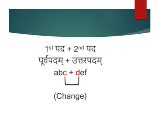 SANSKRIT SANDHI PRAKARANAM (SWARA SANDHI) | PPTX