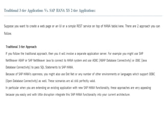 SAP HANA Native Application Development | PPT