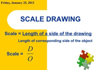 NOTE MATH FORM 3 - 9 scale drawing | PPS