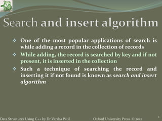 9. Searching & Sorting - Data Structures using C++ by Varsha Patil | PPT