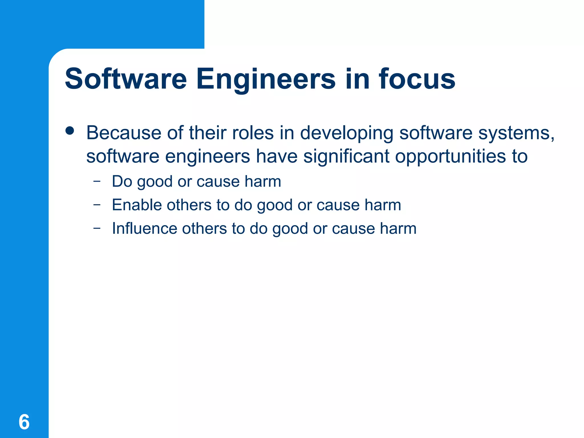 Software Engineering Code Of Ethics And Professional Practice | PPT