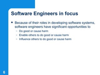 Software Engineering Code Of Ethics And Professional Practice | PPT