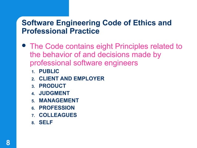 Software Engineering Code Of Ethics And Professional Practice | PPT | Operating Systems ...